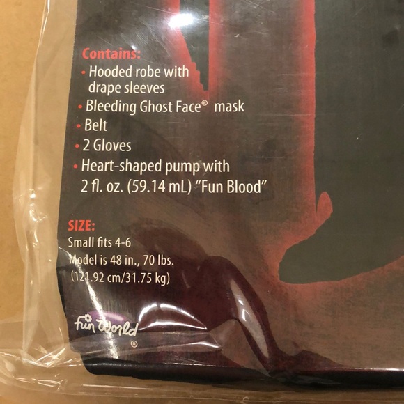 Fun World/ Scream | Costumes | Ghost Face Kids Bleeding Mask Costume ...